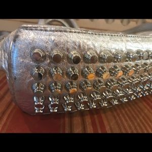 Alexander Wang | Bags | Alexander Wang Large Silver Metallic Rocco Bag ...